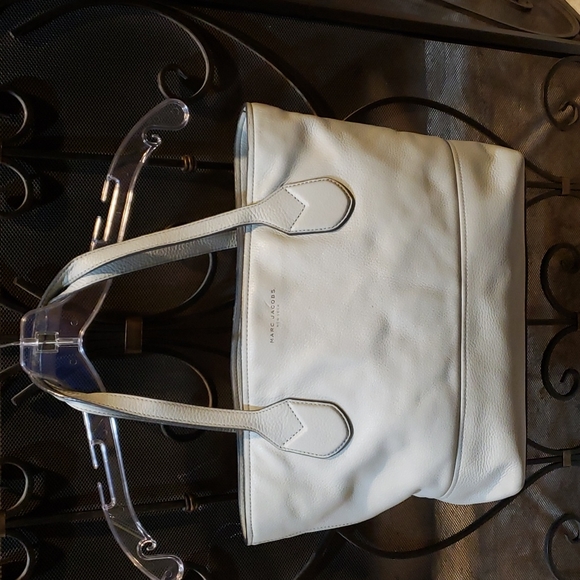 Marc Jacobs | Bags | Marc Jacobs Light Blue Pebbled Leather Tote | Poshmark